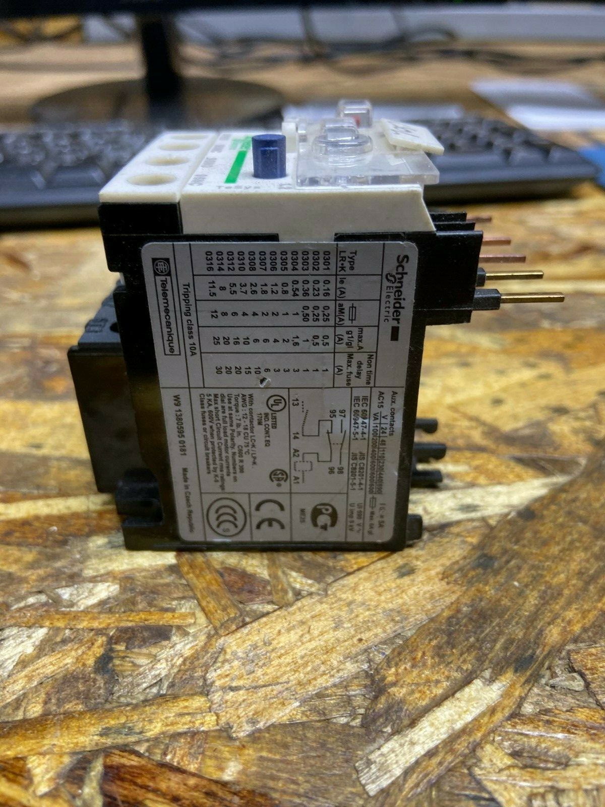 SCHNEIDER ELECTRIC LR2K0306 Overload Relay,0.80 to 1.20A,Class 10,3P | eBay