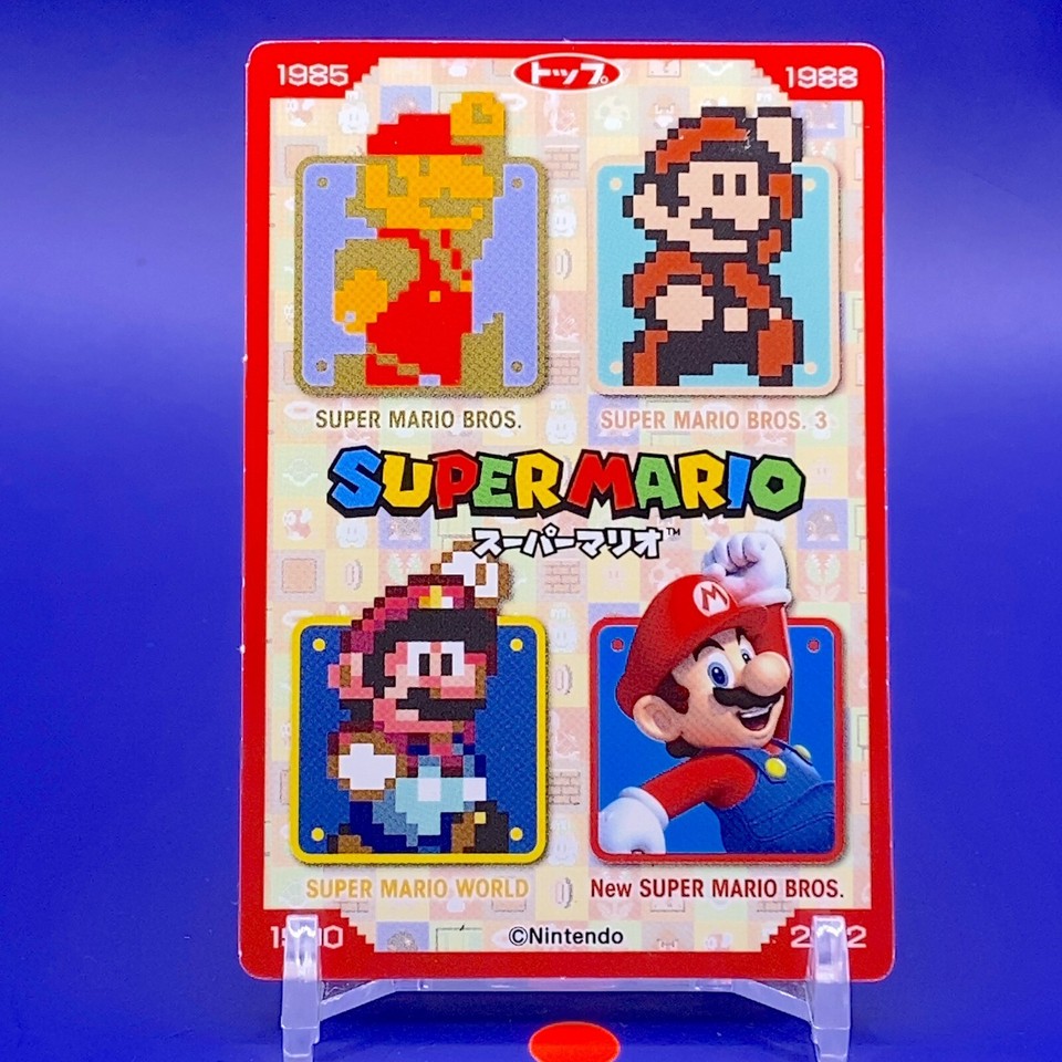 Mini Mario Super Mario Brothers Card Top 1990 Nintendo Japan F/S | eBay