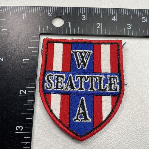 Red White & Blue SEATTLE Washington Crest Patch 32D5 | eBay