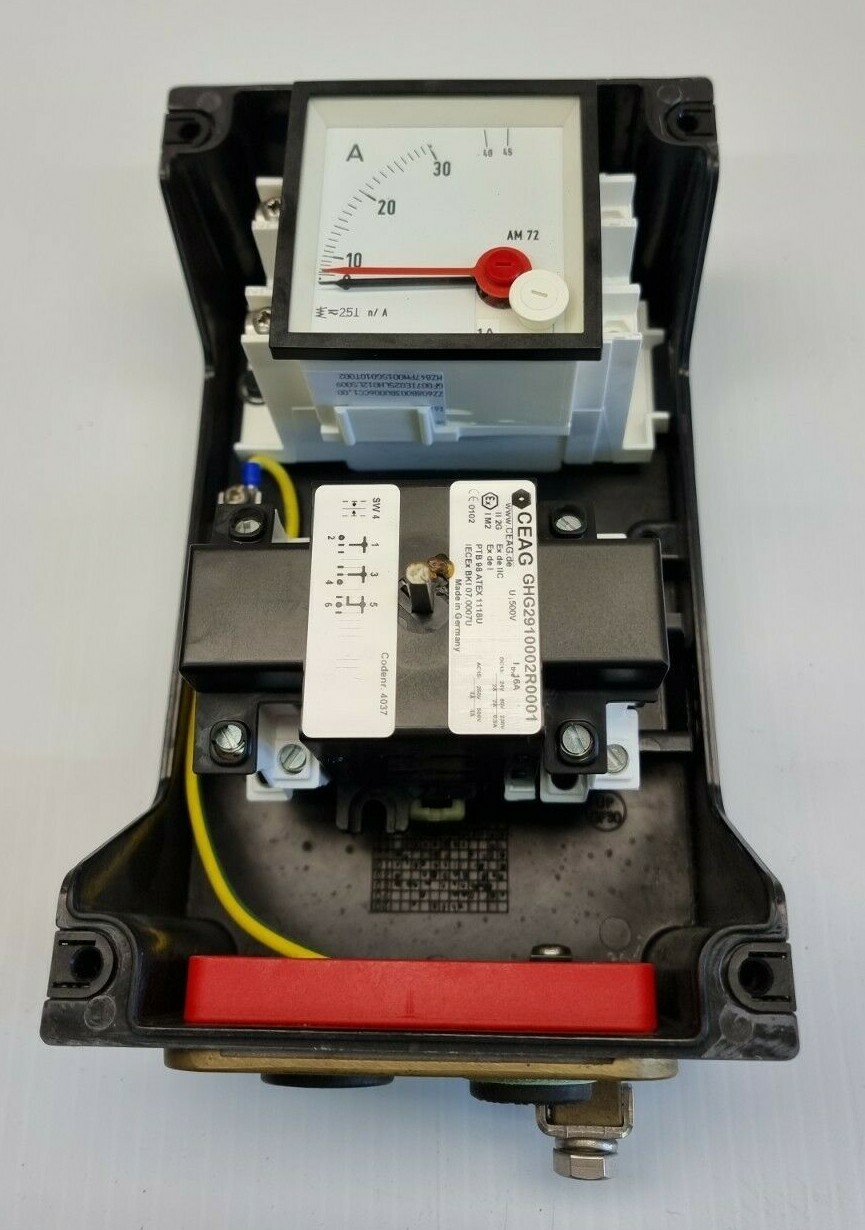 Ceag GHG 293 Control Unit W/ Ammeter - GHG2934037-0021 - 6A Atex Switch ...