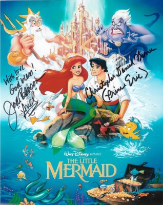 LITTLE MERMAID Photo BENSON, BARNES Signed ARIEL & ERIC 8X10 DISNEY ...