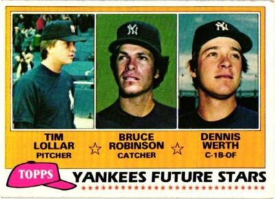 1981 Topps #424 Yankees Future Stars Lollar / Bruce Robinson /Werth) | eBay