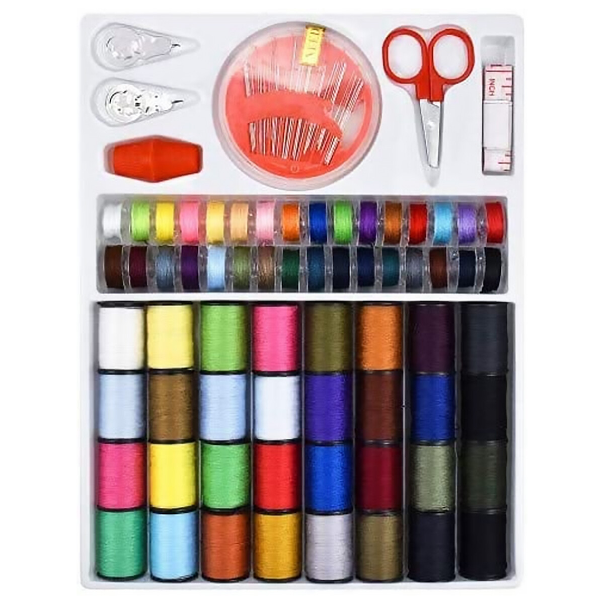 64X Bobbins Sewing Thread Kit Assorted Colors Hand Sewing Threads Spool ...