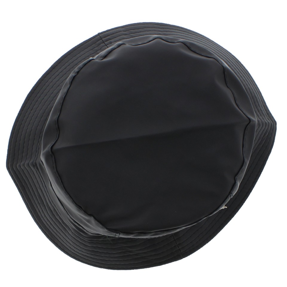 Black Waterproof Bucket Hat with Zip Pocket | eBay UK