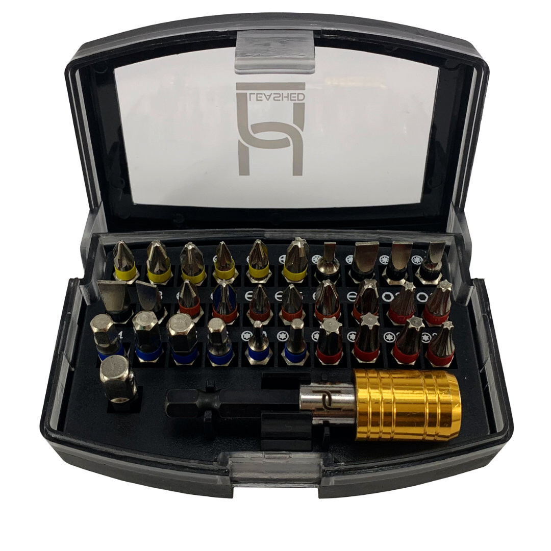 HLEASHED® 32-tlg Profi Schrauberbit-Set Bit-Box Bit-Set Bithalter | eBay.de
