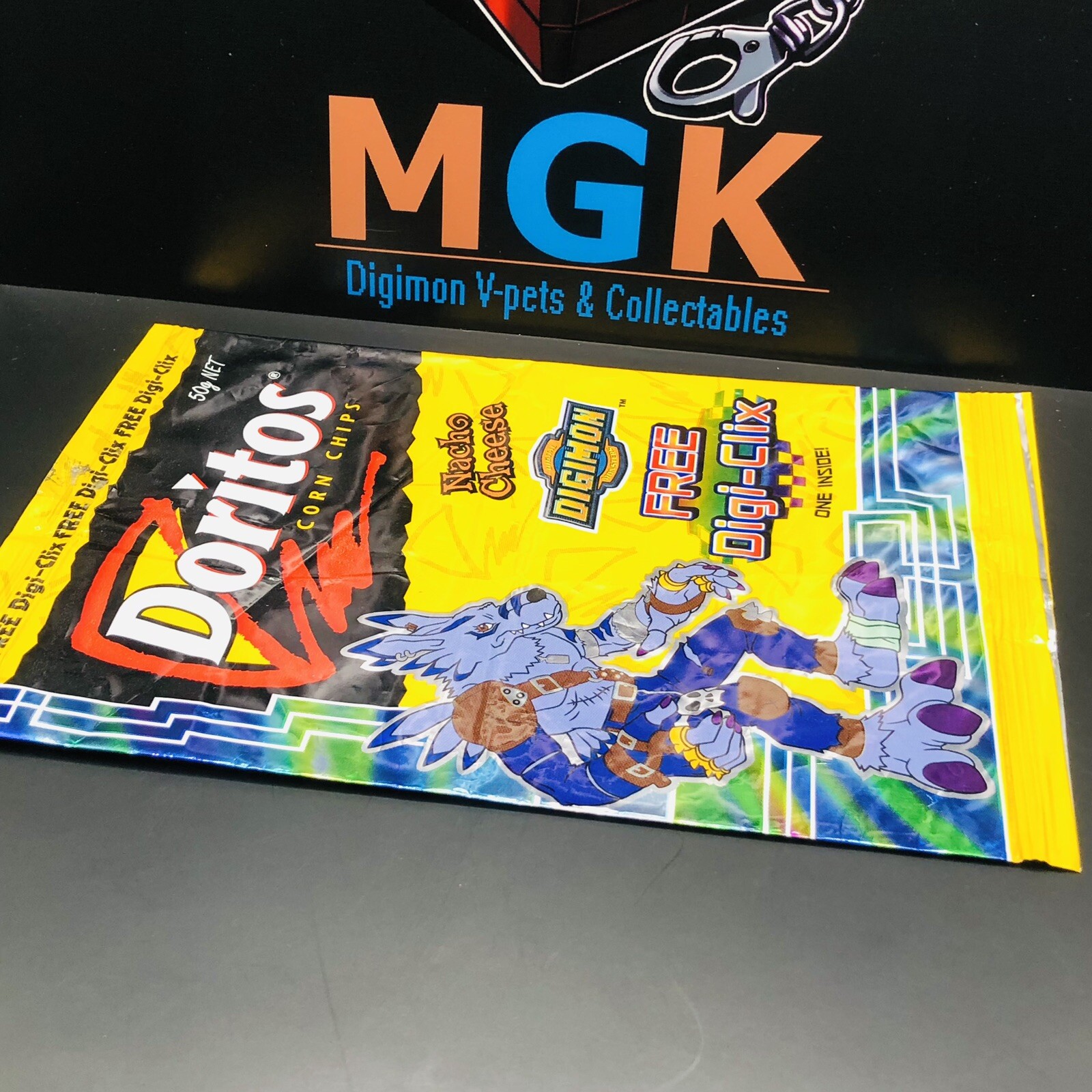 DIGIMON Doritos 3D Tazo Chip Packet Cheez TV 2000 Promo DIGI-CLIX HOLY ...