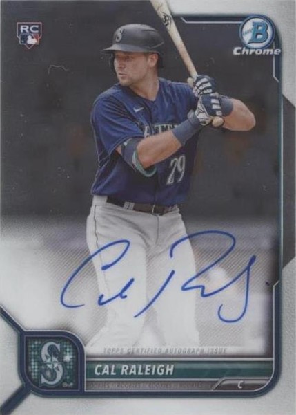 2022 Bowman - Chrome Rookie Autographs #CRA-CR Cal Raleigh (AU, RC) for ...