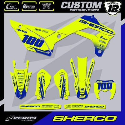 SHERCO Graphics Kit, Custom MX Graphics, Motocross Graphics SE SEF BLOK ...