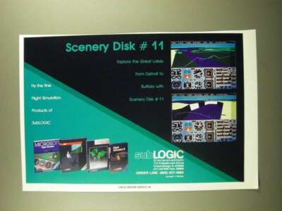 1988 SubLogic Flight Simulator Scenery Disk #11 Ad | eBay