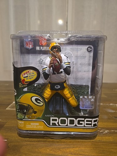 Aaron Rodgers McFarlane Series 30 NFL Packers White Jersey Action ...