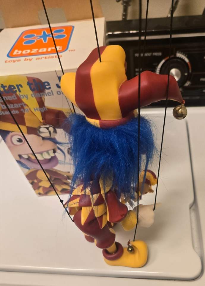 RARE Dexter The Jester Marionette designed by Daniel Oates 2001 for ...