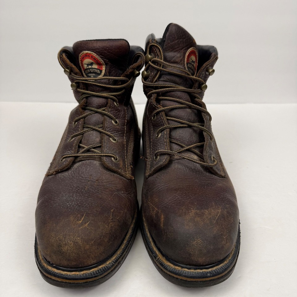 Red Wing Irish Setter Work Boots Mens 11.5 E2 Farmington Brown Leather ...