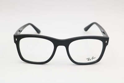 Ray-Ban RB7228 2000 Polished Black Square Eyeglasses Frames 55-21-145 ...