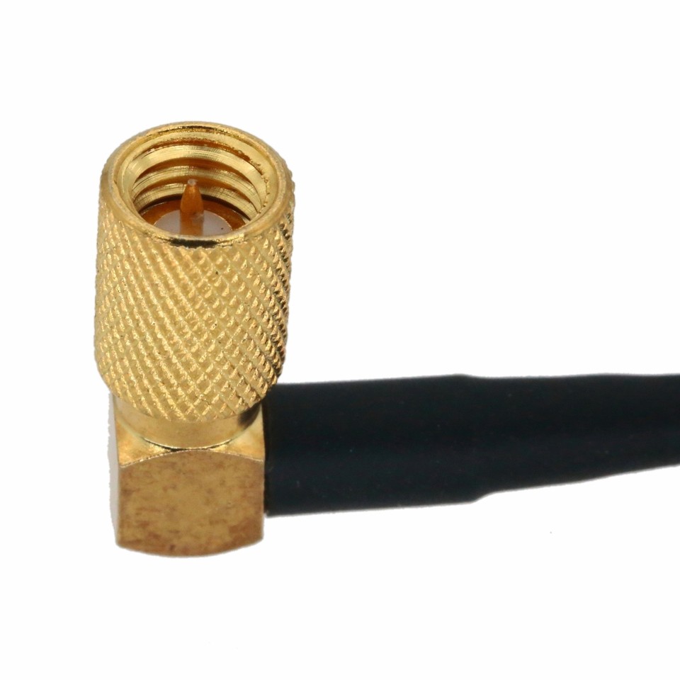 BNC to Microdot 90° M/M RG174 Cable 1~10M For Accelerometer Transducer ...