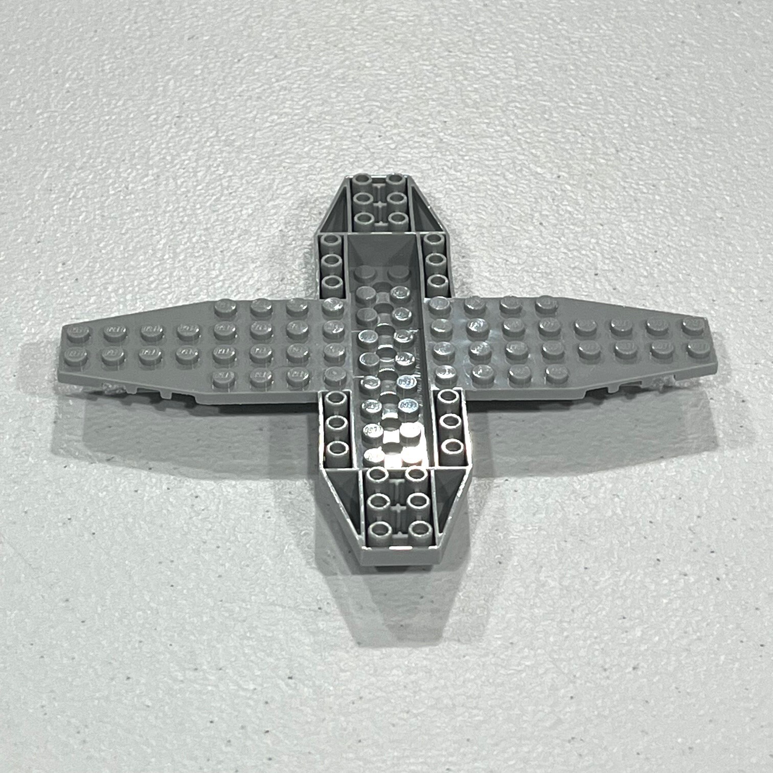 LEGO 35106 Aircraft Fuselage Base 4 x 16 x 1 with 2 x 10 Light Bluish ...