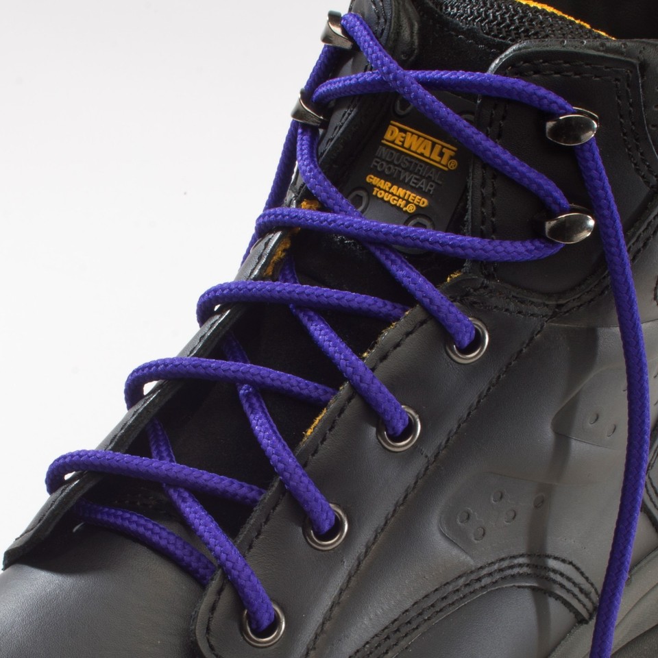 Fabmania® Laces - 4mm Round Polyester Boot Laces - Ideal for Walking ...