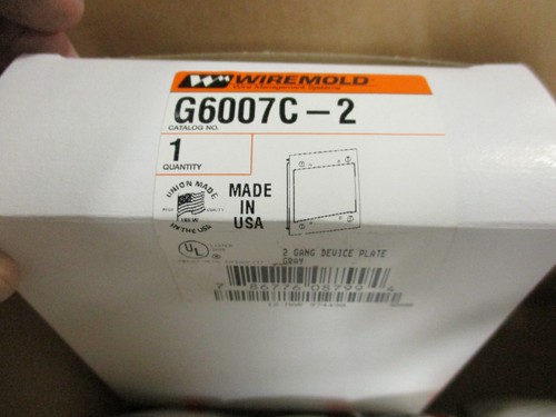 Wiremold G-6007C-2, 2 Gang Device plate- Grey- NEW | eBay