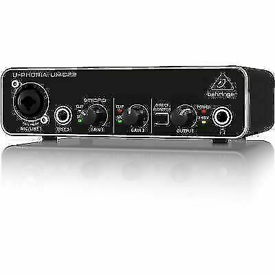 Behringer UMC22 Computer Audio Interface - Black for sale online | eBay
