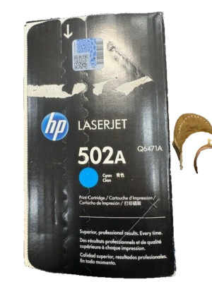 HP 502A Q6471A Toner Cartridge New Q6471A 502A CYAN LaserJet 3600 ...