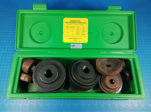 Greenlee 7304 Knockout Punch Set for 2-1/2, 3, 3-1/2 and 4" Conduit | eBay