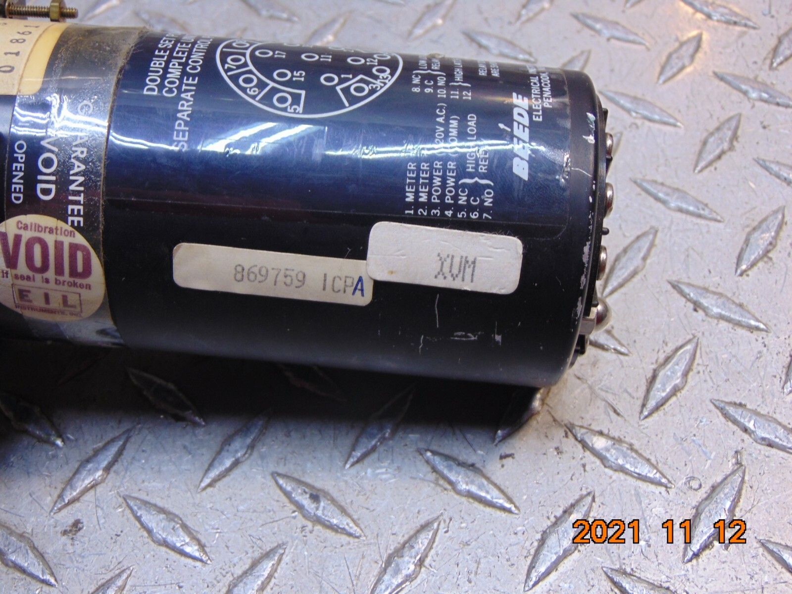 BEEDE 920085-A PANEL METER 200-0-200 DC VOLTS *FREE SHIPPING* see ...