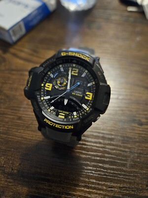 Casio G-shock 5302 GA-1000 WR 200m Black, Yellow & Gray Mens Watch ...