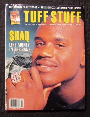1993 June TUFF STUFF Trading Card Magazine VF SHAQ Shaquille O'Neal ...
