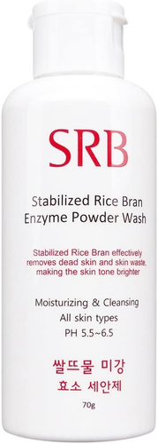 Korean Beauty (SRB) Rice Bran Enzyme Powder Face Wash and Scrub ...