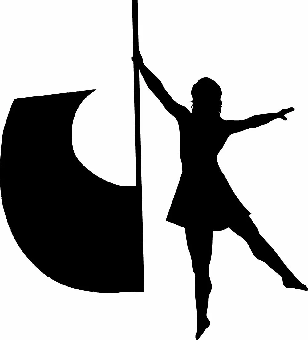 Color Guard Flag Silhouette