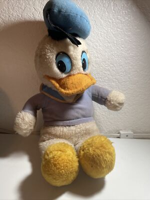 Vintage old Walt Disney Donald Duck Stuffed Plush Doll Animal Toy 12 ...