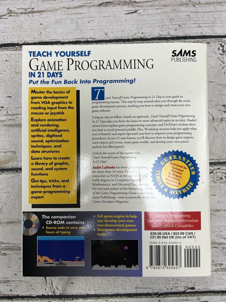 Complete Game Programming Kit Software Book Set Game Programming Gurus ...