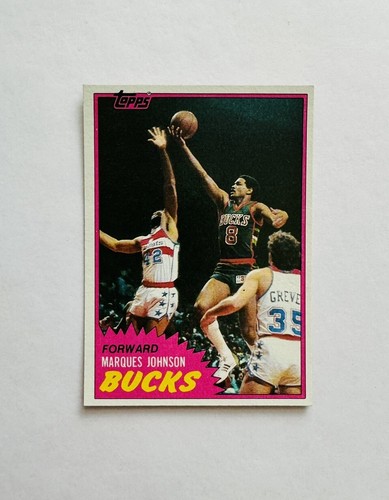 Marques Johnson Milwaukee Bucks 1981-82 Topps Basketball Card #24 Set ...