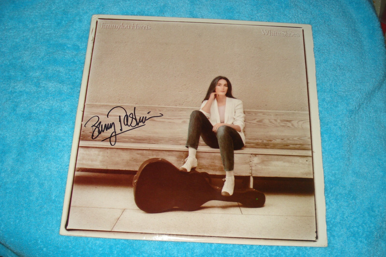 SIGNED TWICE BY BARRY TASHIAN "EMMYLOU HARRIS - WHITE SHOES ...