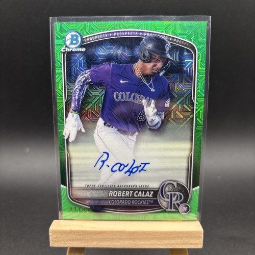 Robert Calaz - 2025 Bowman Chrome Rookie - Green Mojo - On Card Auto 💎 ...