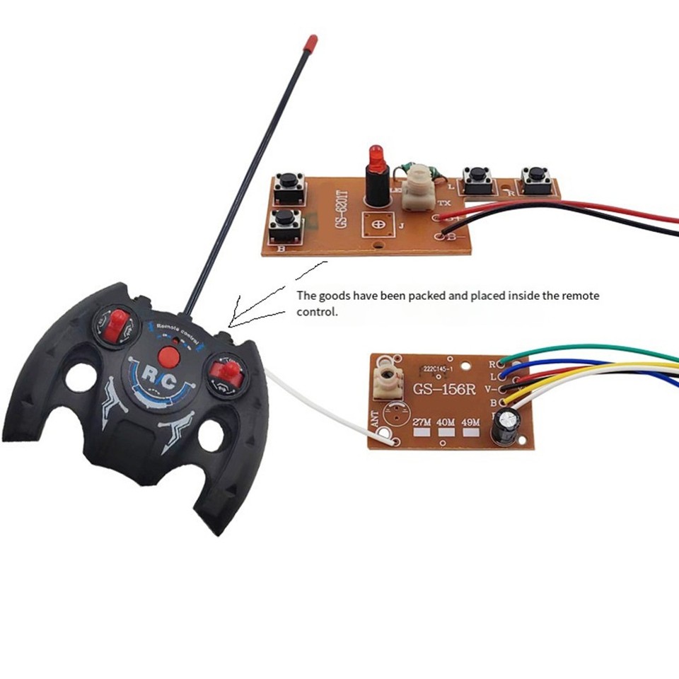 4CH RC Remote Control Circuit Board 27MHz Circuit Remote Control ...