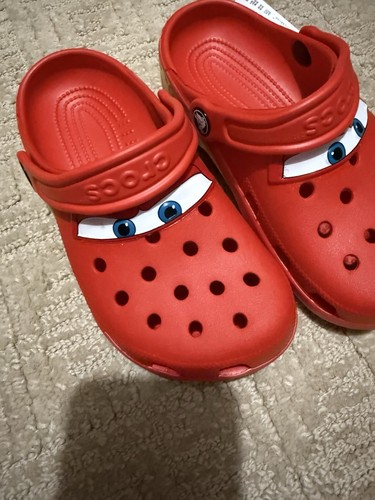 NEW Lightning McQueen Crocs Clog kids Shoe Limited Classic Disney No ...