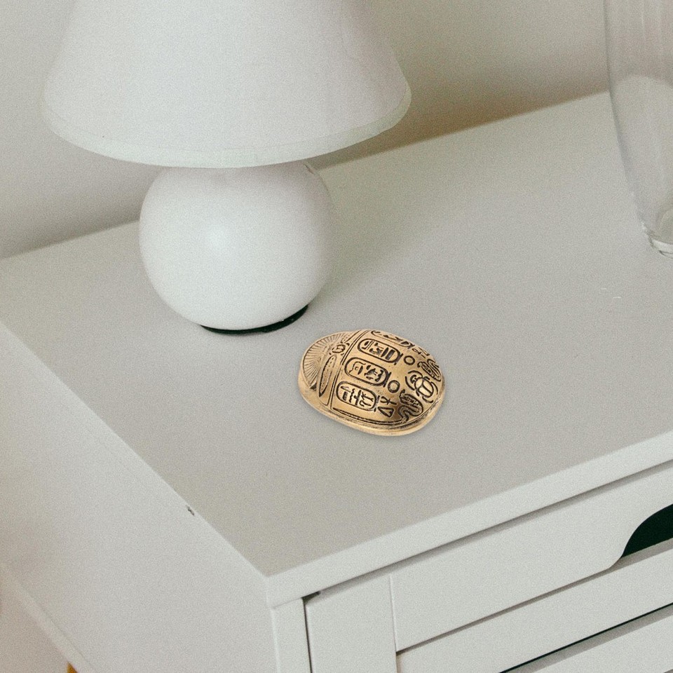 Ancient Egyptian Scarab Beetle Statue Resin Sculpture Unique Home Decor ...