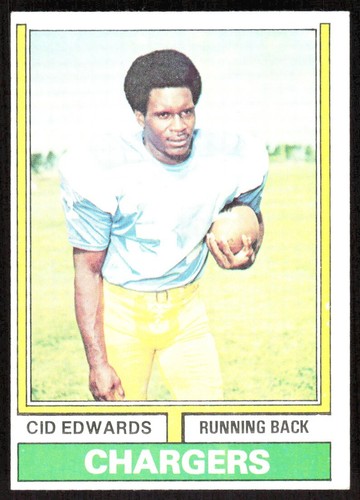 1974 7919A Topps Cid Edwards San Diego Chargers #176 | eBay