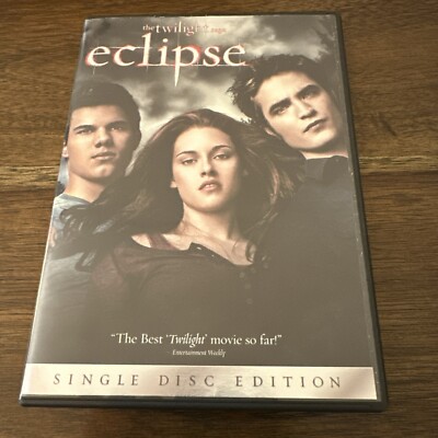 The Twilight Saga Eclipse DVD 2010 Vampire Romance Drama Movie Horror ...