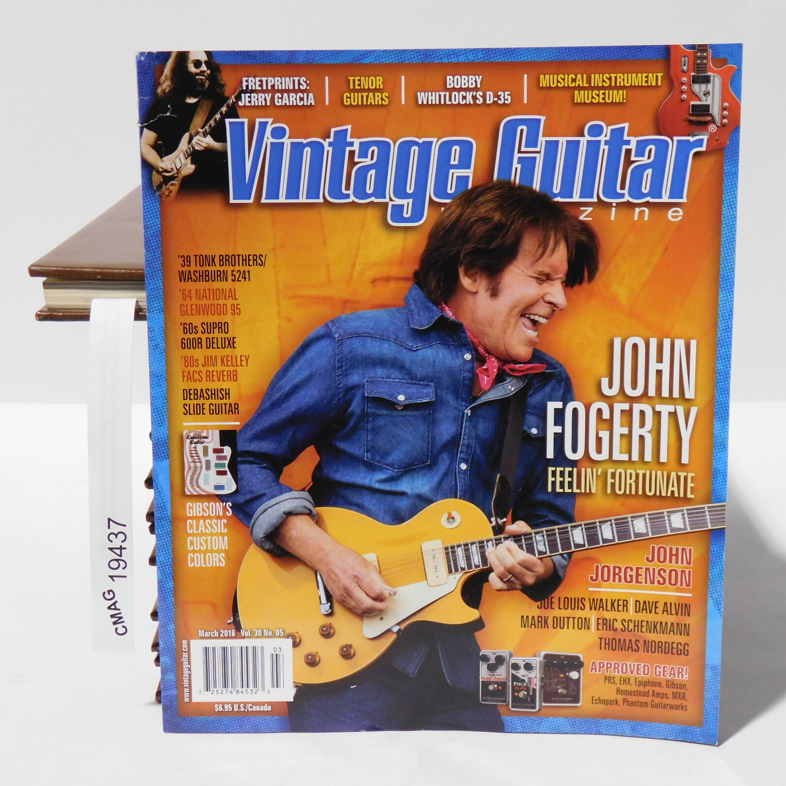 John Fogerty Jerry Garcia Vintage Guitar Magazine March 2016 John ...