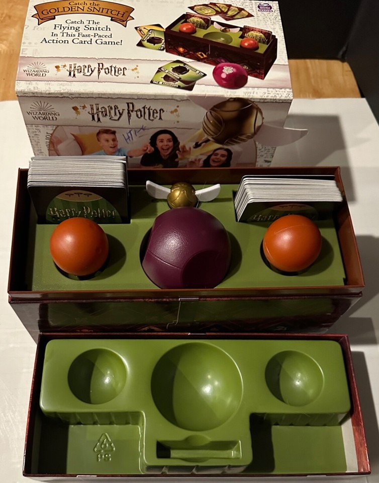 New Open Box Harry Potter - Catch the Golden Snitch Quidditch Card Game ...