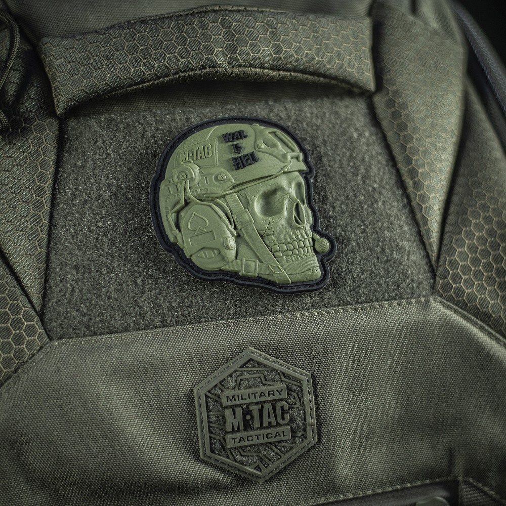 OPERATOR SKULL 3D Ukrainian Morale Patch MILITARY Tactical PVC WAR IS ...