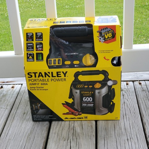 Stanley Portable Power Jump It J309 600 Peak Amp Battery Booster 3.1A ...