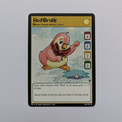 Red Bruce NM Neopets TCG Card Darkest Faerie 68/150 | eBay
