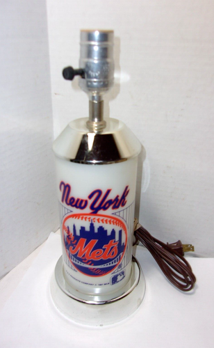 VINTAGE 1980's New York Mets Lighted Base Desk LAMP P&K Products ...