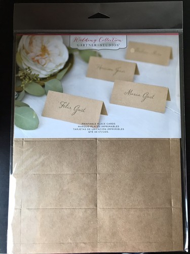 Wedding Collection Gartner Studios 48 Printable Place Cards | eBay