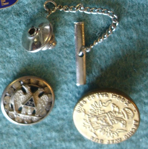 Scottish Rite 32nd Degree Tie Tack Pin / Button ARCHID AVET DUX BURO ...