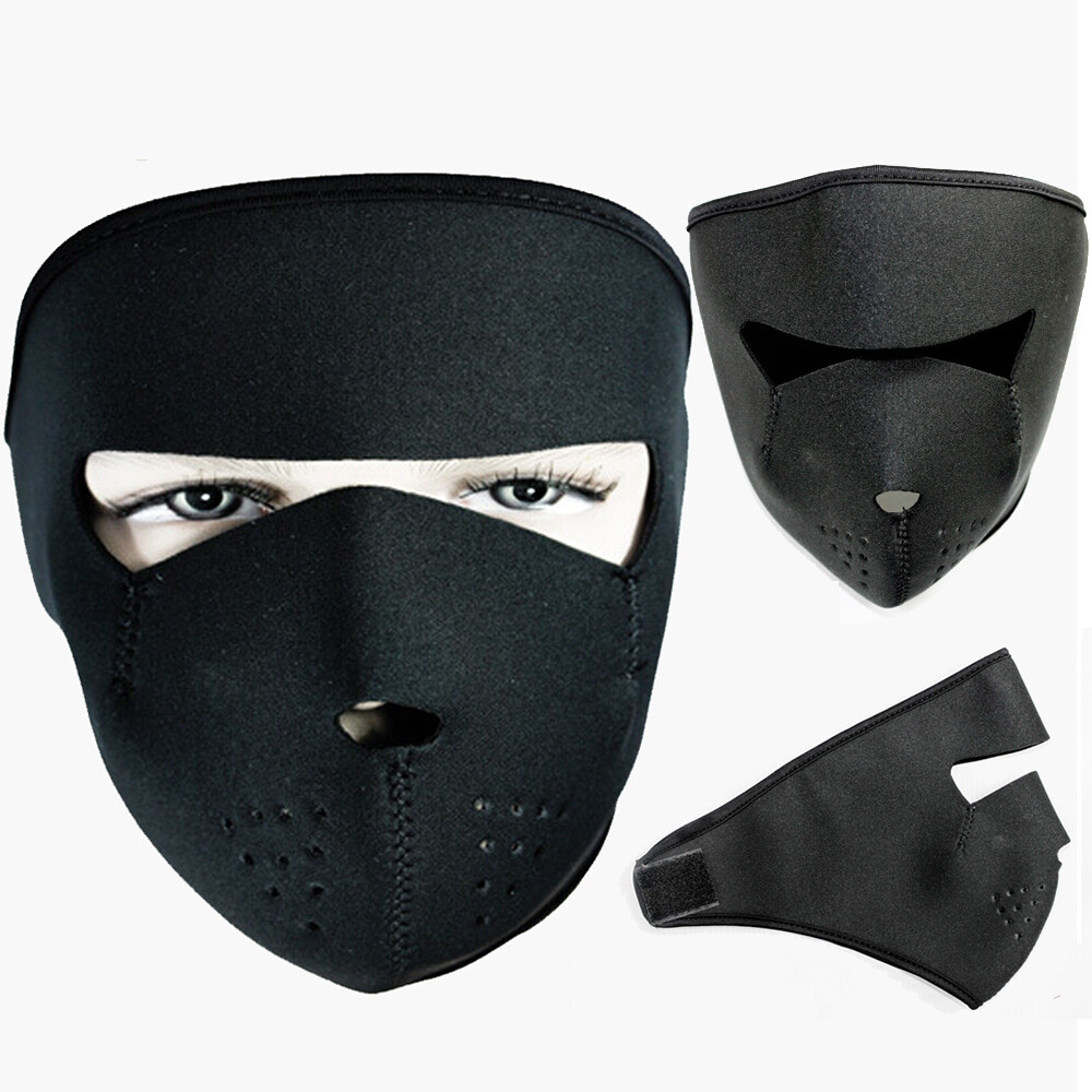 Black Full Face Neoprene Mask Zan Headgear WNFM086, Full Face Neoprene