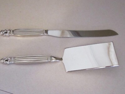 Godinger Silver Plate Art Deco Cake Knife & Server Set | eBay
