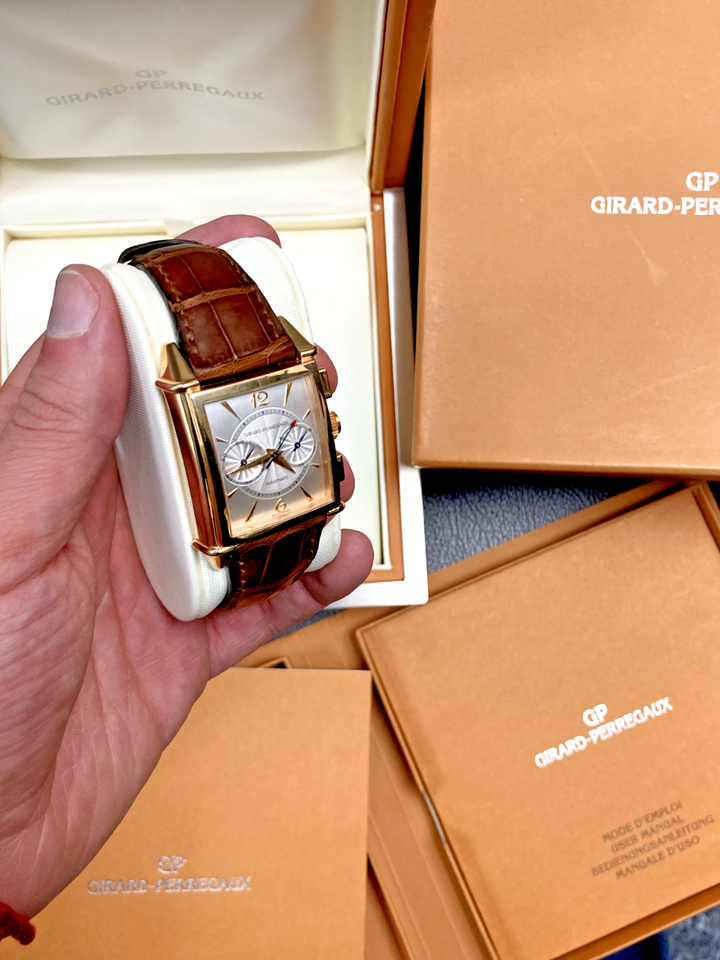 Girard Perregaux 2599 Chronograph 18K Yellow Gold #25990.0.51.1161 Box ...